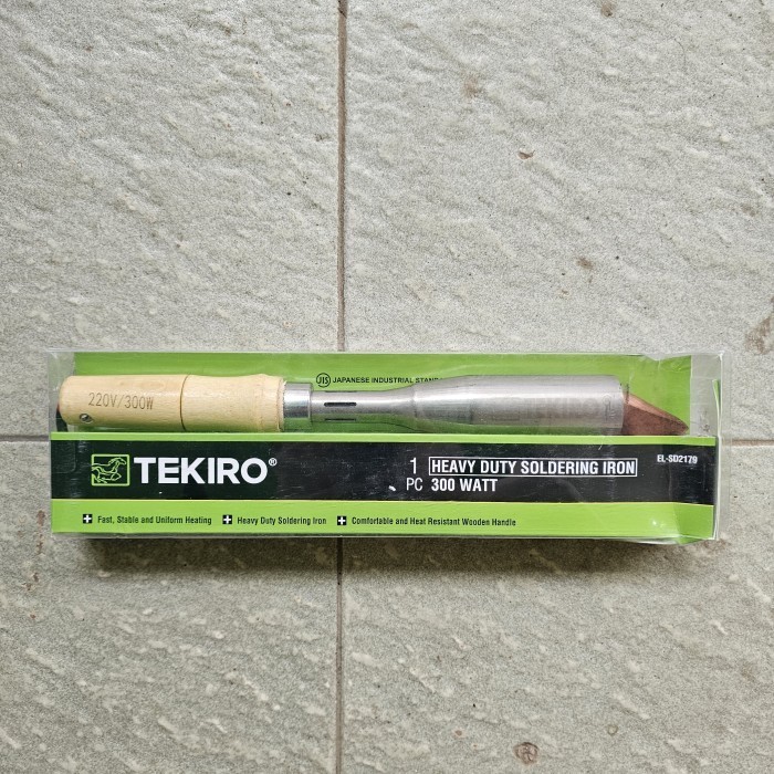 Jual Heavy duty soldering iron 300 watt TEKIRO Solder gagang kayu ...