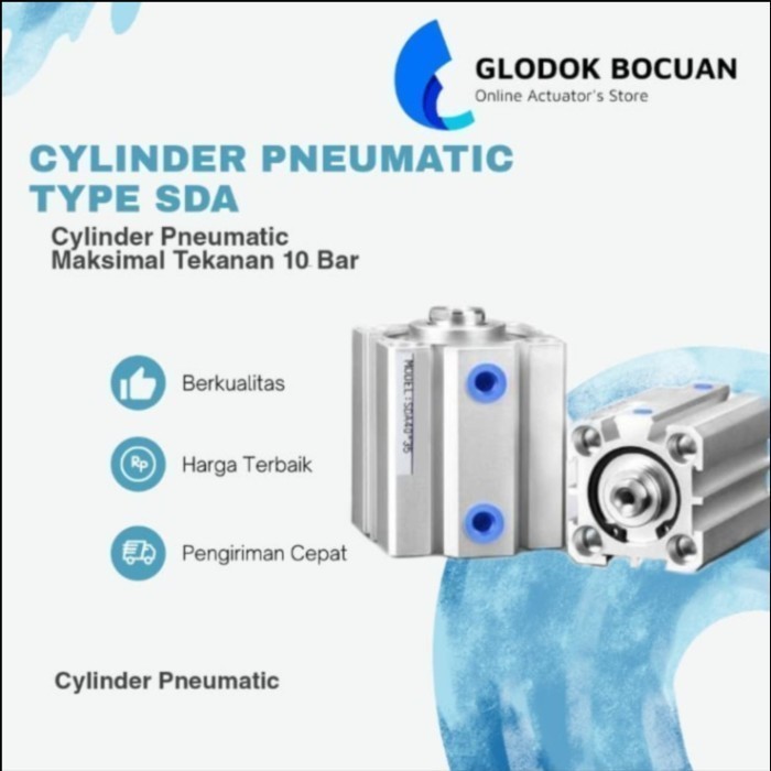 Jual SDA 63 x 35 Pneumatic Cylinder Compact Type SDA 63X35 | Shopee ...