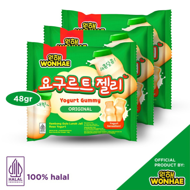 Jual Wonhae Gummy Yoghurt 48gr x 3 pcs | Shopee Indonesia