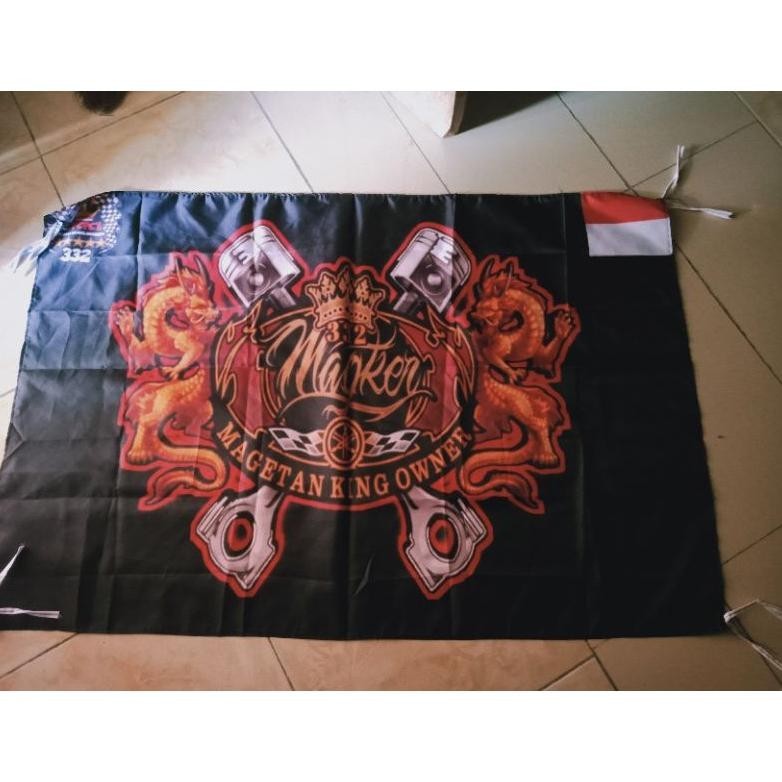 Jual PROMOOO BENDERA KOMUNITAS MOTOR CUSTOM 120X80CM / BENDERA CUSTOM ...