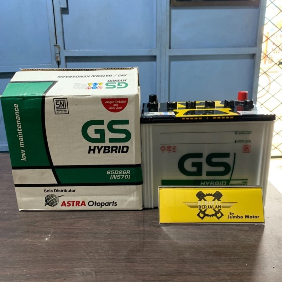Jual Accu GS Hybrid NS70 - Aki GS Hybrid - Aki Basah | Shopee Indonesia