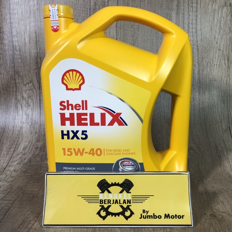 Jual Oli Mesin Shell Helix HX5 15W-40 4 Liter - Oli Mobil Bensin ...
