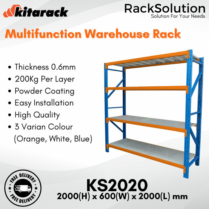Jual WAREHOUSE RACK KITARACK KS2020 STARTER Orange RAK GUDANG LIGHT ...