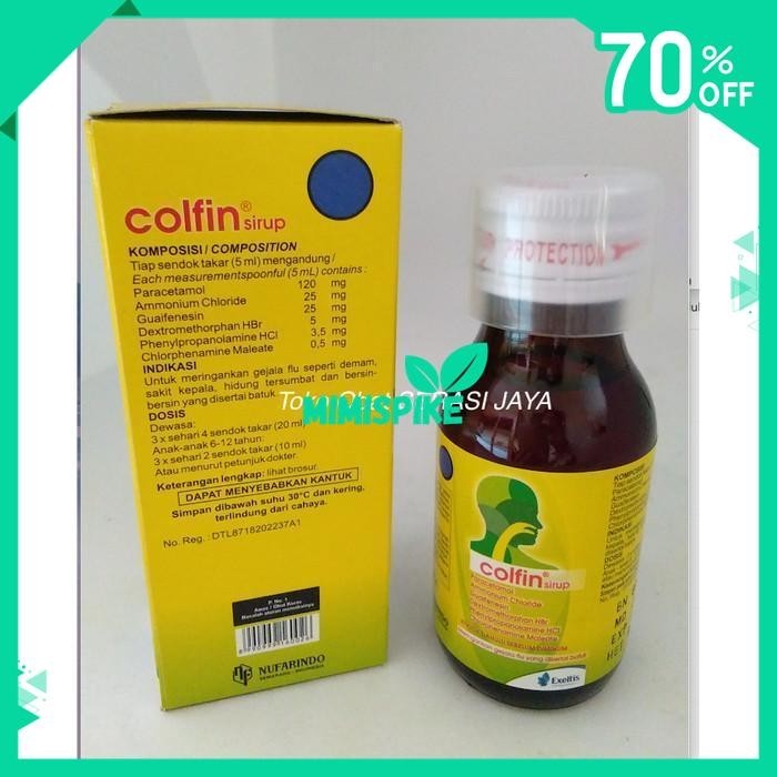 Jual COLFIN SYRUP 60 ML MEREDAKAN PILEK DISERTAI BATUK OBAT BATUK BY ...