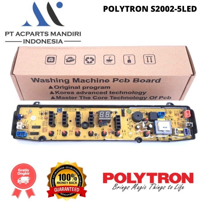 Jual MODUL PCB MESIN CUCI POLYTRON MAMBO PAW-7010LB 6 | Shopee Indonesia