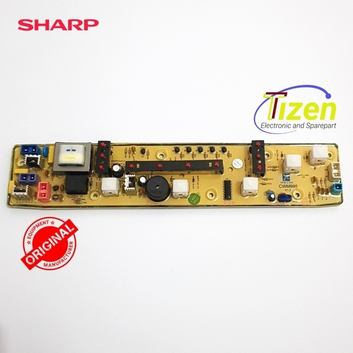 Jual MODUL PCB MESIN CUCI SHARP 5 TOMBOL ESF800H ES-F800H ESF850H ES ...