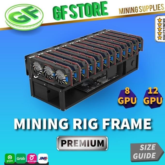 Jual MINING RIG FRAME (PREMIUM) 12GPU / 8 GPU ORIGINAL DAN TERPERCAYA ...
