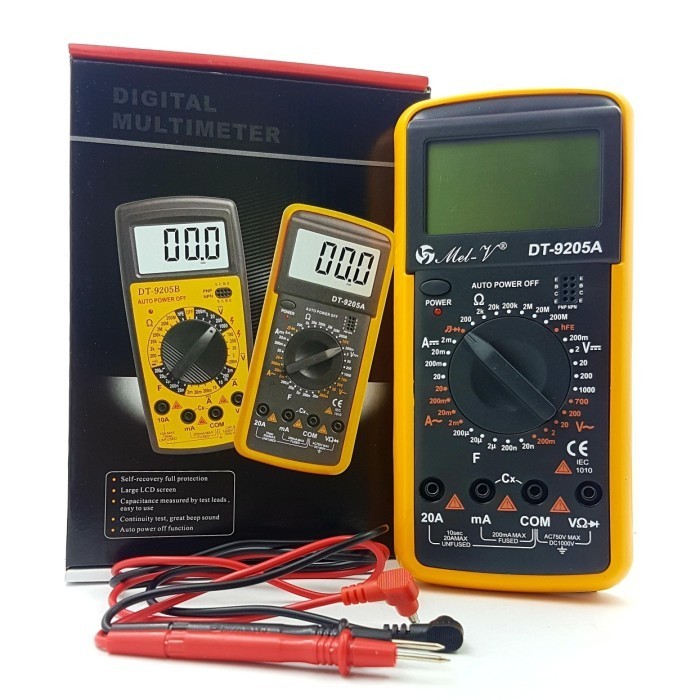 Jual Produk Multitester Digital avometer digital multimeter DT 9205A by ...