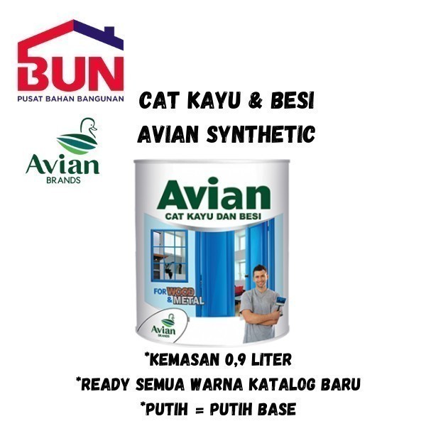 Jual Produk AVIAN Cat Minyak Kayu & Besi 1Kg 1 Kg Kaleng Tinting Ready ...