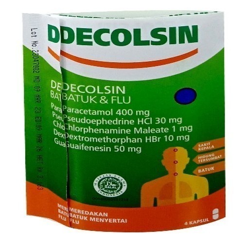 Jual S14113 DECOLSIN OBAT TABLET 4`S MAJU BERSAMA (20250529) | Shopee ...