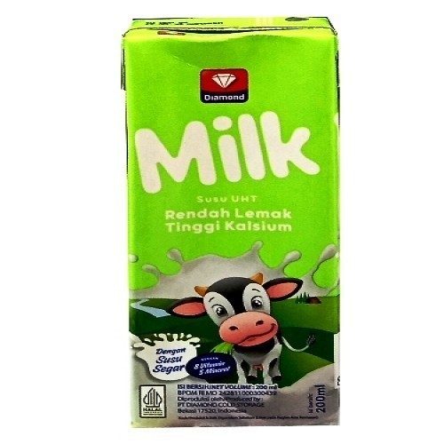 Jual S47122 DIAMOND LOW FAT SUSU UHT 200ML MAJU BERSAMA (20250824 ...