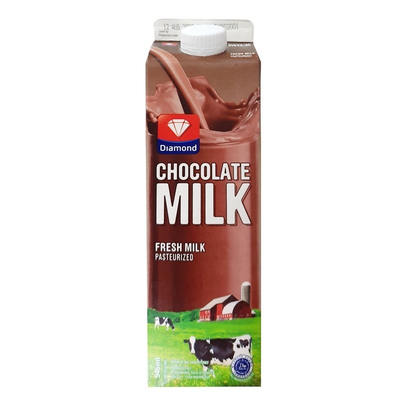 Jual S04554 SUSU FRESH DIAMOND 946ML MILK COKLAT MAJU BERSAMA (20241227 ...