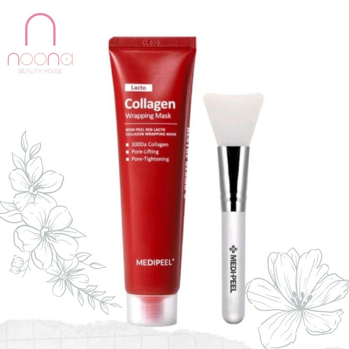 Jual MEDIPEEL Red Lacto Collagen Wrapping Mask 70 ml (with BRUSH ...
