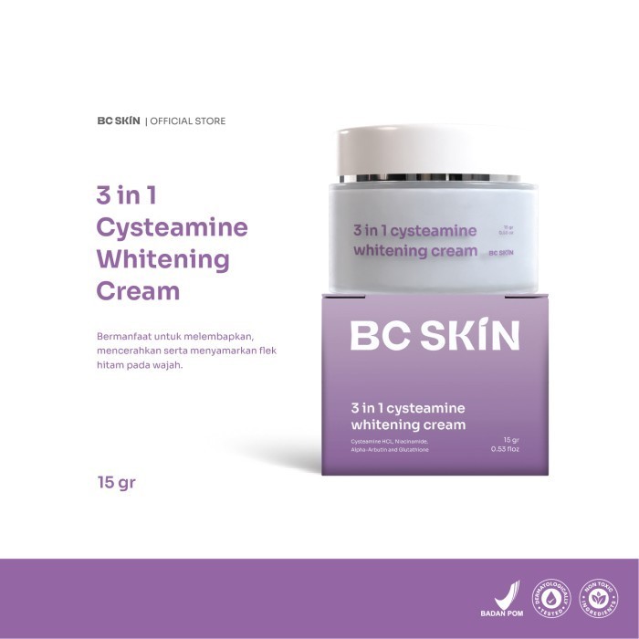 Jual BC SKIN SKINCARE EXPERT 3 in 1 Cysteamine Whitening Cream | Shopee ...