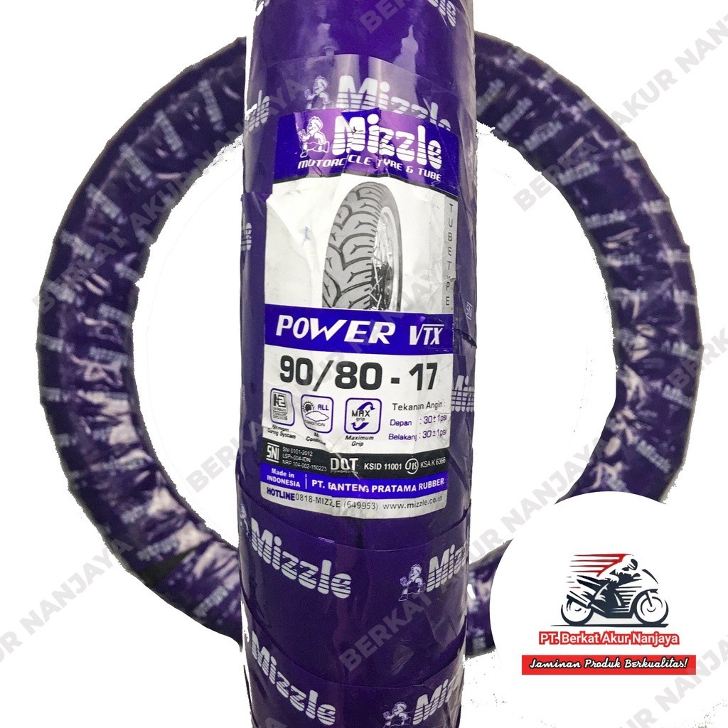 Jual Mizzle Power VTX 90/80-17 Ban Motor Tubetype (non tubeless ...