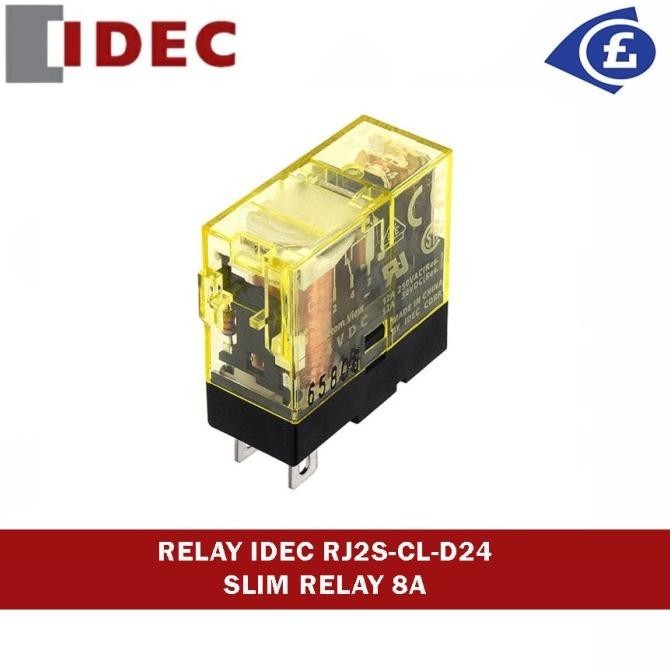 Jual Idec Slim Power Relay 2 Pole 24Dc With Led Rj2S-Cl-D24 Promo ...