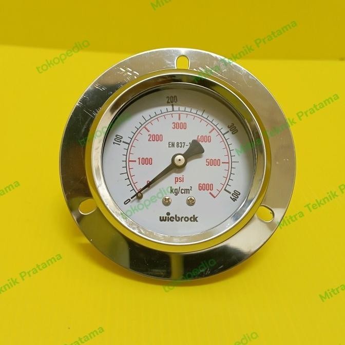 Jual Manometer Pressure Gauge Stainless Payung 4 Inchi 6000 Psi 400 Bar ...