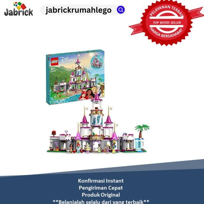 Jual LEGO 43205 Disney Princess Ultimate Adventure Castle Building Toy ...