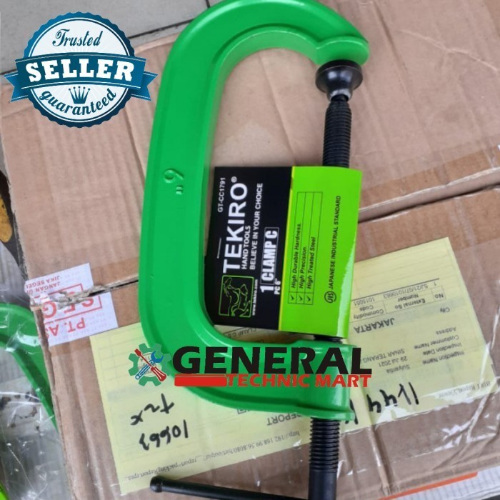 Jual Produk Klem C / Clamp C 6" Tekiro catok ulir penjepit besi kayu ...