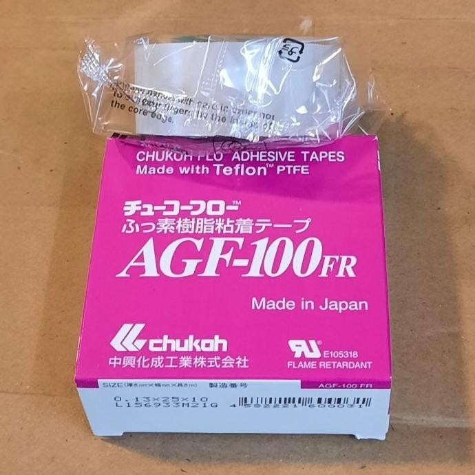 Jual Teflon tape chukoh AGF 100 FR-isolasi tahan panas 0.13 x 25 mm x ...