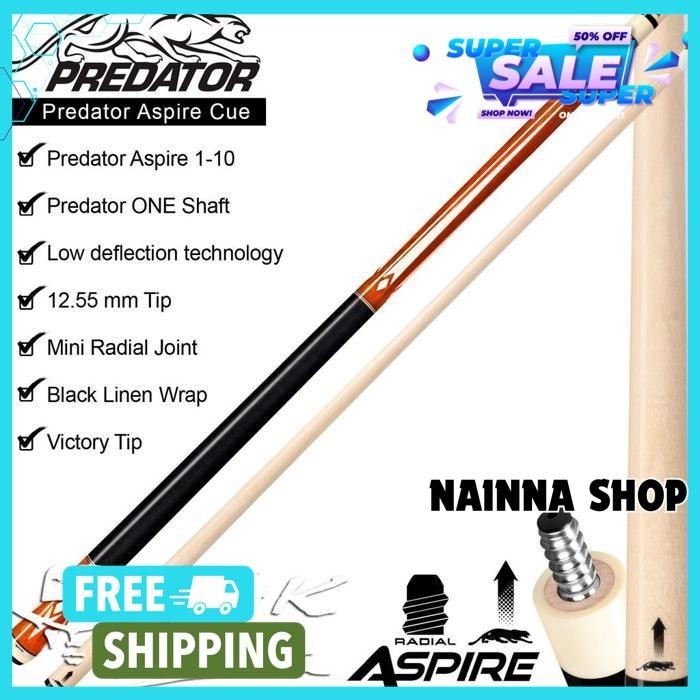 Jual PREDATOR ASPIRE 1-10 POOL CUE | LOW DEFLECTION RADIAL ONE SHAFT ...