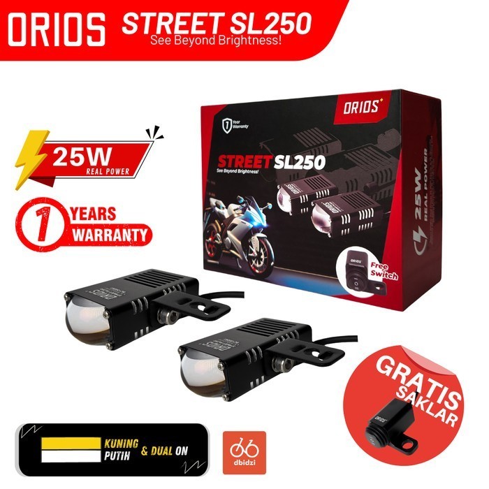 Jual Terlaris!! Orios Sl250 Lampu Foglamp Led Projector 50W Motor Mobil ...