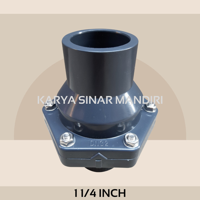 Jual CHECK VALVE PVC 1 1/4 INCH SOCKET / KLEP TABOK | Shopee Indonesia
