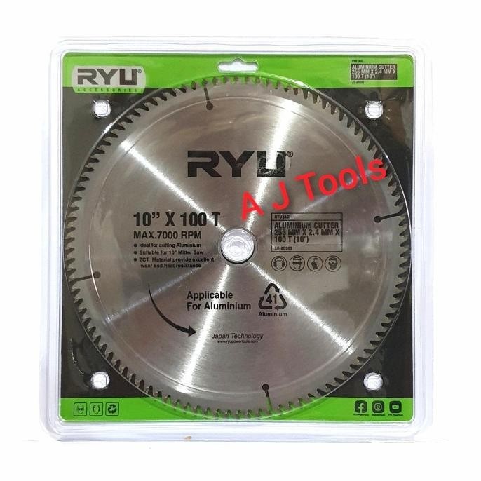 Jual ORIGINAL!!! RYU Mata Gergaji Potong Alumunium TCT 10" inch x 100T | Shopee Indonesia