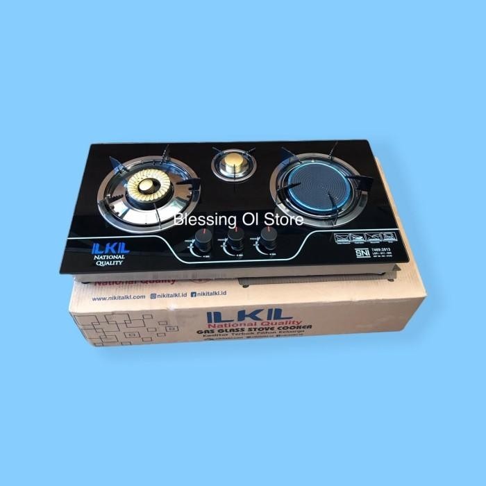 Jual KOMPOR KACA LKL 3 in1 / 3 TUNGKU/ KOMPOR KACA TANAM LKL / KOMPOR ...
