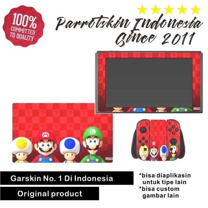Jual Garskin skin super mario bross for nintendo Switch v2 Evvarisk ...