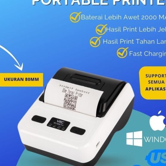 Jual Printer Ppob/Kasir Thermal 80Mm Vsc Mp-80 Android (Usb+Bluetooth+Rj11) | Shopee Indonesia