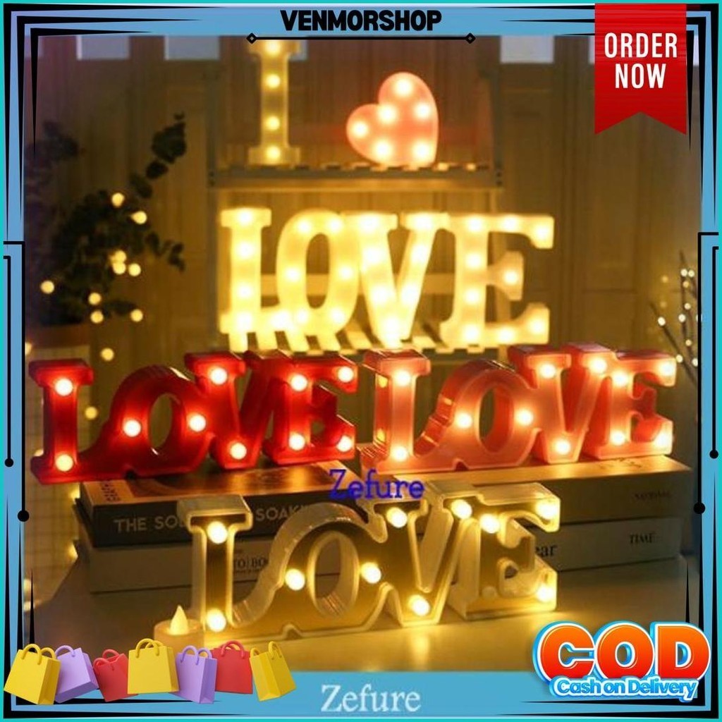 Jual 1 Lampu Led Huruf Ukuran 22 Cm (Huruf A -Z) Dan Angka (0-9) Led ...