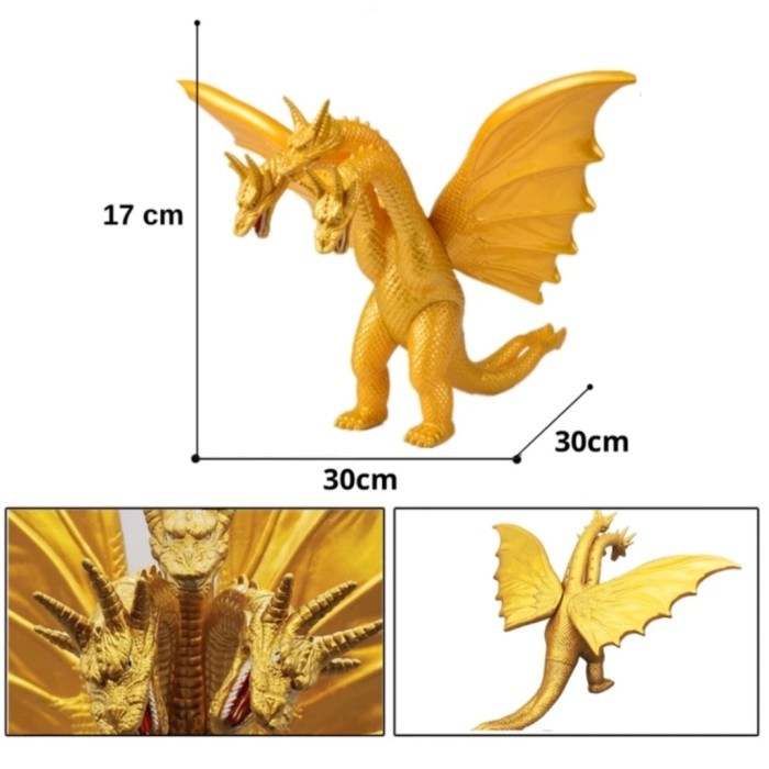 Jual Godzilla Ghidorah King Of Monster Kaiju Dragon Naga Ghidorah ...