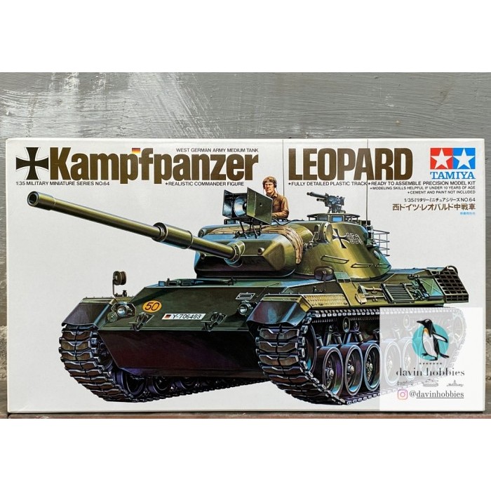 Jual Tamiya 1/35 Kampfpanzer Leopard West German Army Medium Tank ...