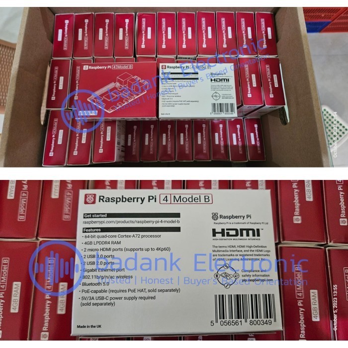 Jual TERMURAH KIT-2D : RASPBERRY PI 4 (4GB RAM) - COMPLETE SET (WITH ...