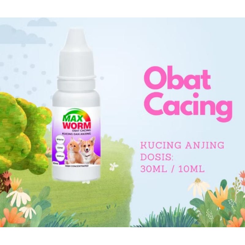 Jual max worm 30ml - obat cacing kucing anjing | Shopee Indonesia