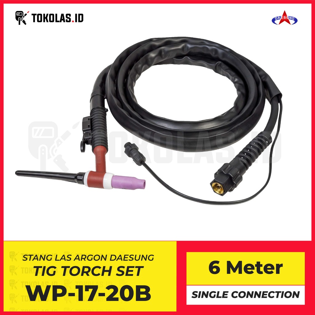 Jual Daesung Stang Las TIG Welding Torch Argon WP17 Single WP 17 ...