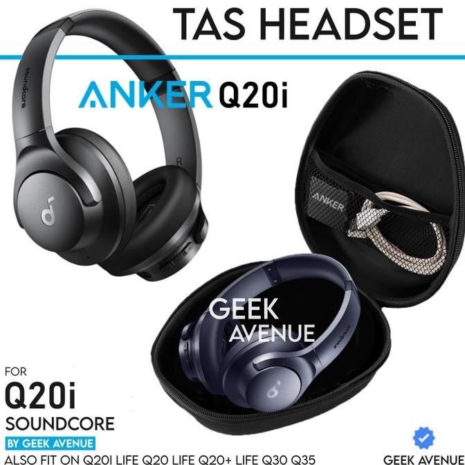Jual Tas Headset Anker Soundcore Q20i Life Q20 Q20+ Q30 Q35 Headphone Case | Shopee Indonesia