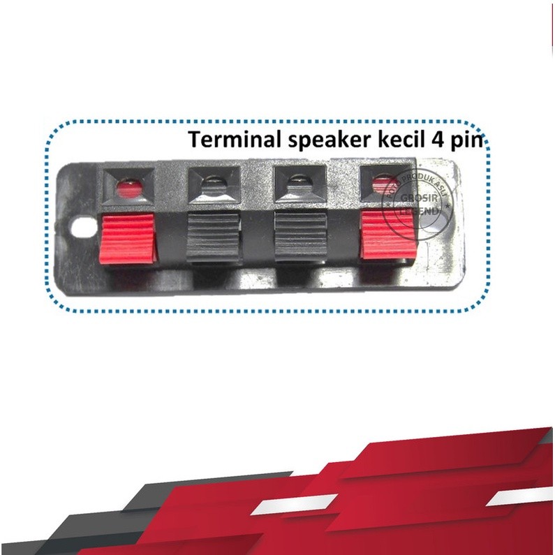 Jual Terminal speaker jepit 4 pin kecil | Shopee Indonesia