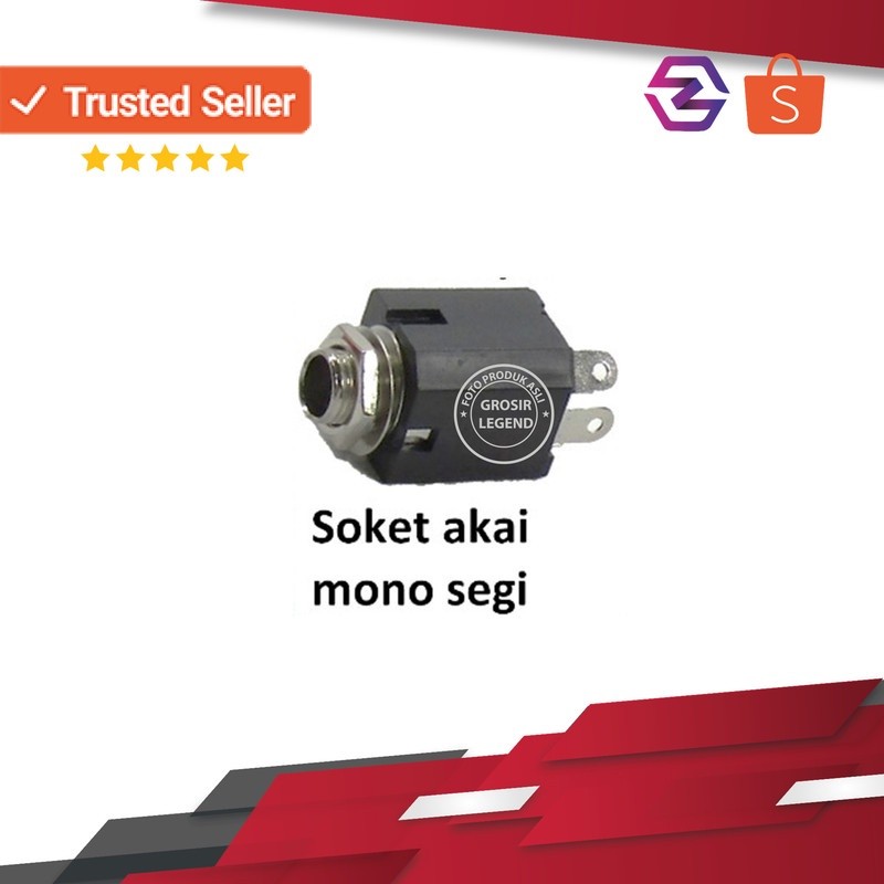 Jual Socket soket akai akay mic mono kotak segi plastik | Shopee Indonesia