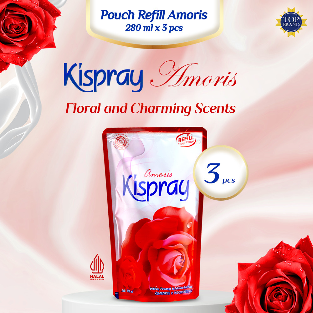 Jual Kispray Amoris Refill Pouch 280 ml - 3 pcs | Shopee Indonesia