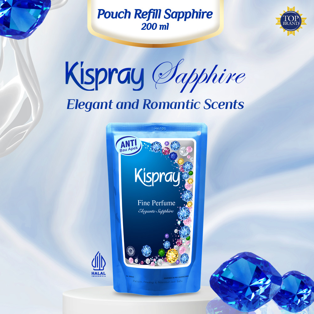 Jual Kispray Pouch Refill Sapphire 200 ml | Shopee Indonesia