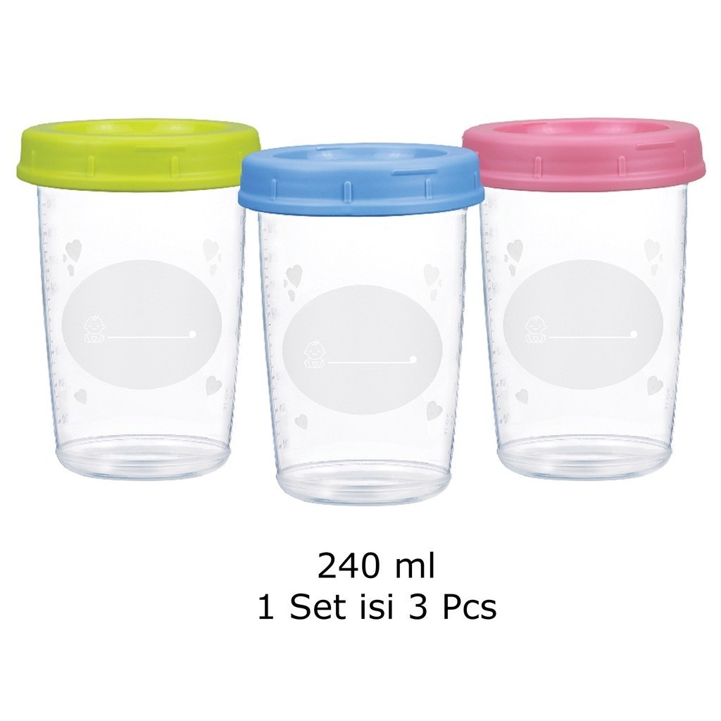 Jual Baby Safe FC04A Food Container 240ml Isi 3 pcs | Shopee Indonesia