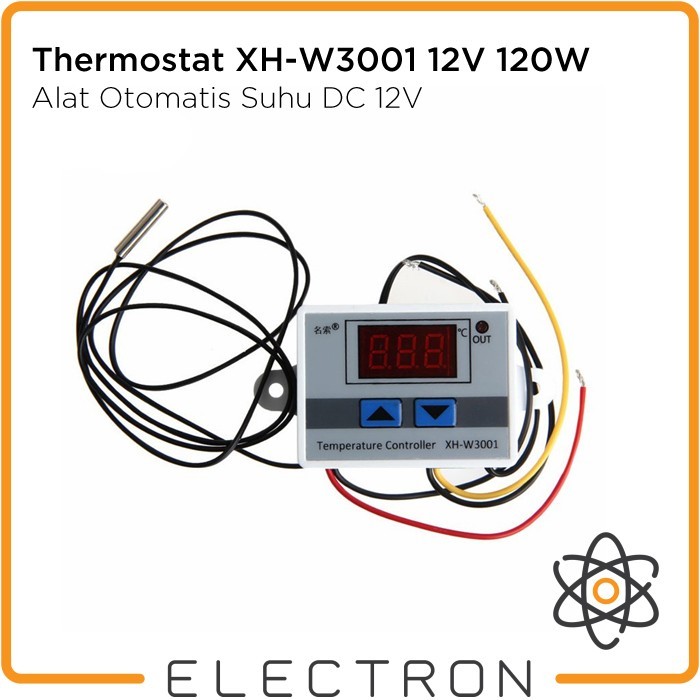 Jual Thermostat XH-W3001 12V 120W DC 10A Digital Temperature Controller ...