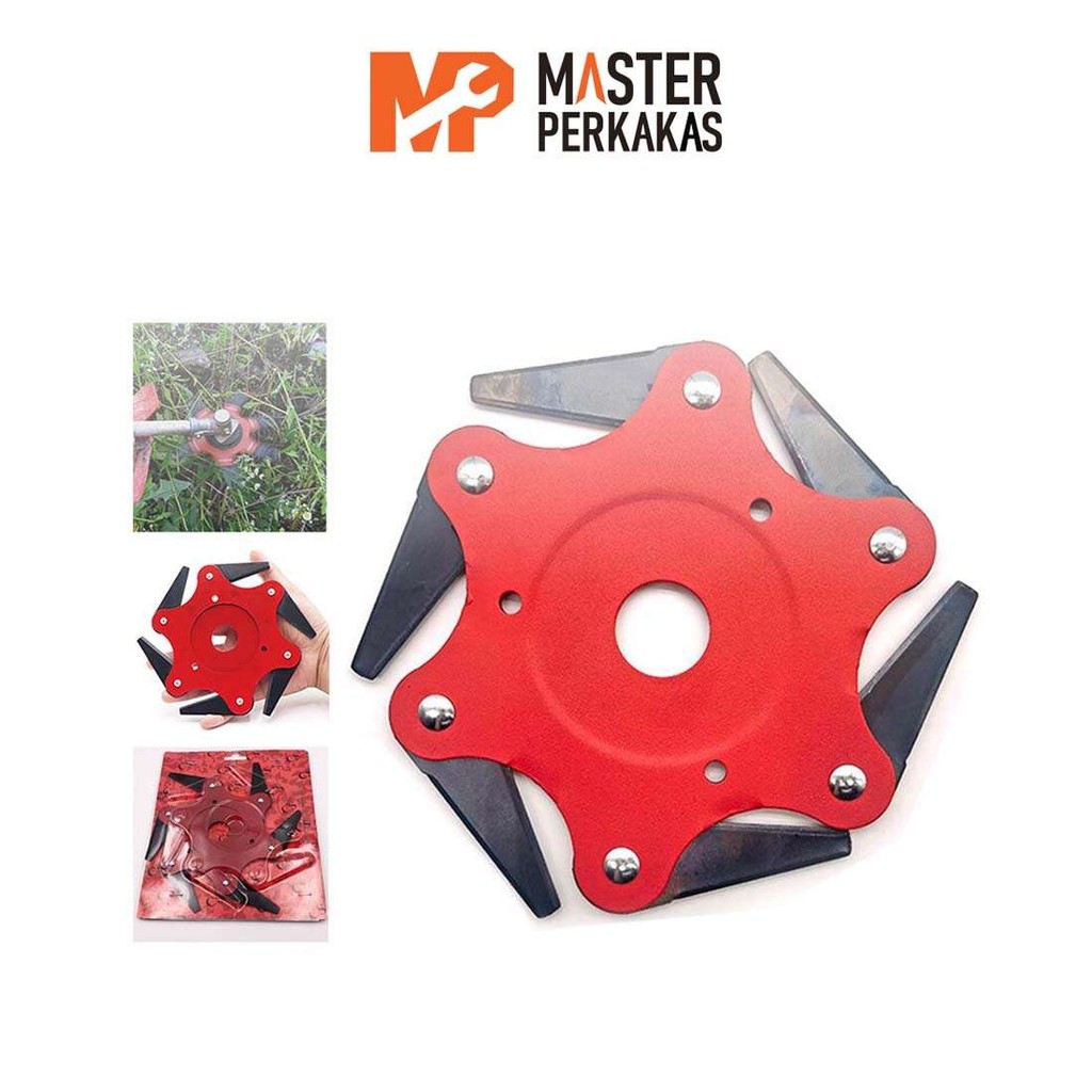 Jual Mata Pisau Matun Mesin Potong Rumput 6 Blade MP / Pemotong Kepala ...