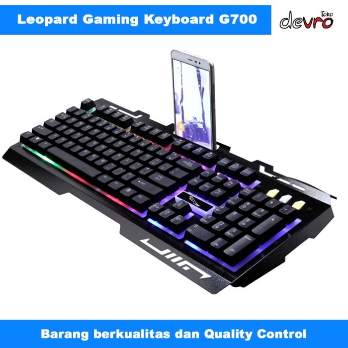 Jual Keyboard Leopard G700 Gaming Keyboard Led | Shopee Indonesia