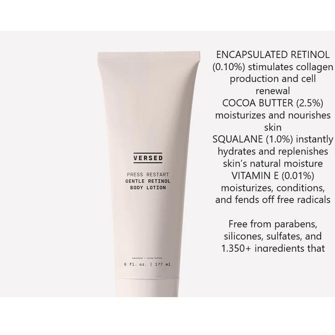 Jual Versed Skin PRESS RESTART GENTLE RETINOL BODY LOTION __Nasara ...