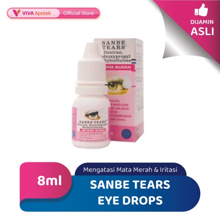 Jual Sanbe Tears Eye Drops untuk Mengatasi Mata Merah & Iritasi (8 ml ...