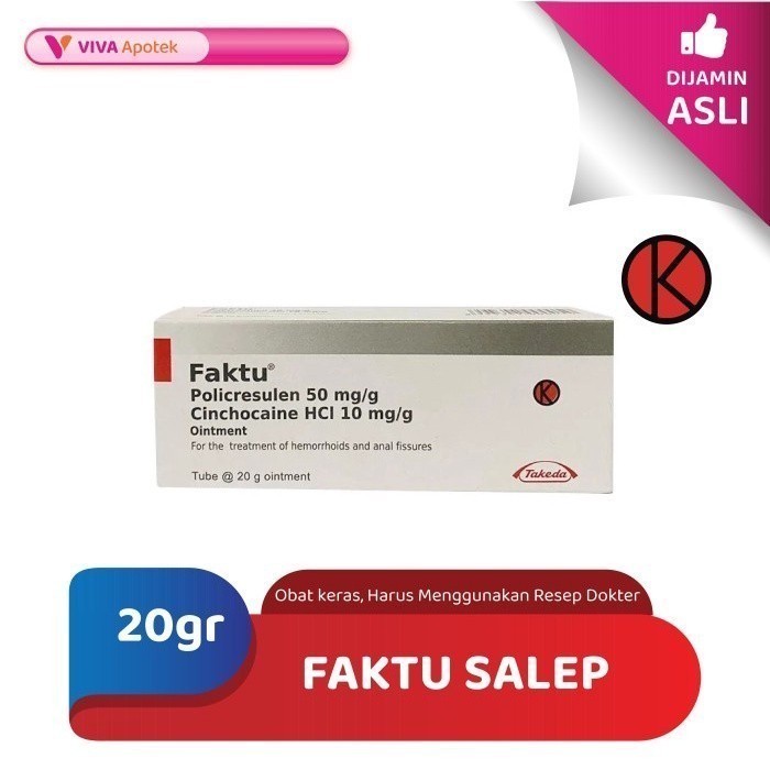 Jual Faktu Salep / Wasir / Bengkak Pada Anus / Ambeien (20 Gram ...