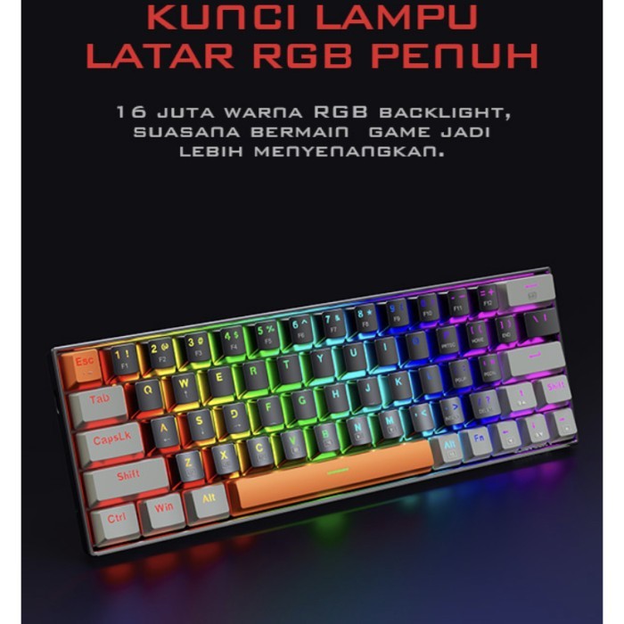 Jual Banyak Dicari Keyboard Gaming Gamen Titan Iii Mechanical Rgb Light ...